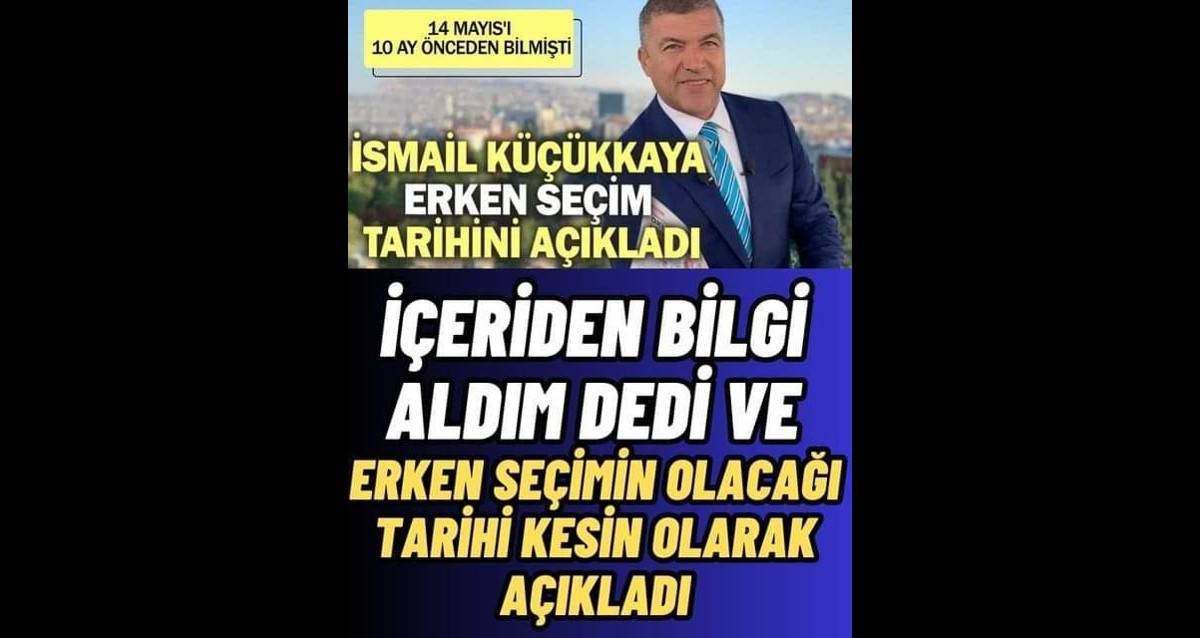 Gazeteci İsmail Küçükkaya erken seçim tarihini açıkladı! Detayları YORUMDA