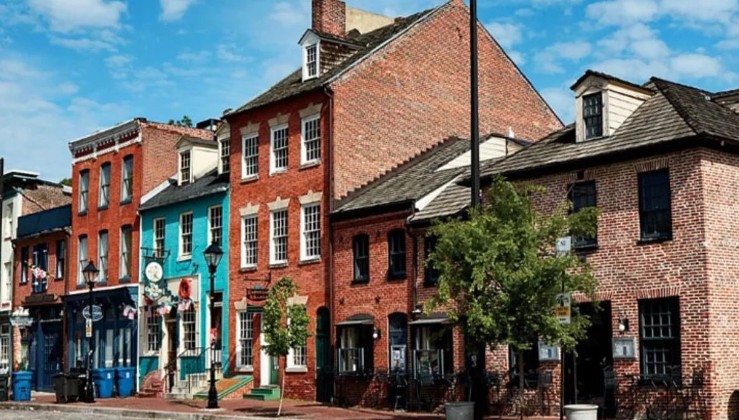 Amerika Birleşik Devletleri'nde bulunan Baltimore şehrinde terk edilmiş ...