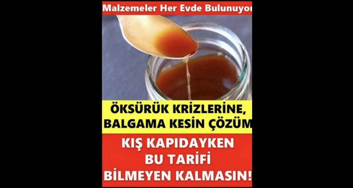 Uzmanlar açıkladı; Öksürük şurubundan daha etkili DETAYLAR YORUMDA