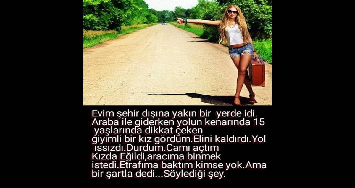 Evim şehir dışına yakın bir yerde idi.Araba ile giderken yolun ...