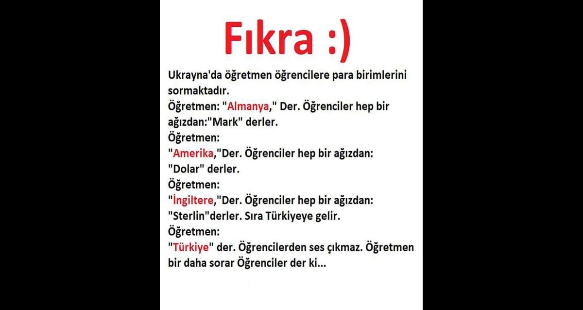 BÖYLE GÜZEL FIKRA OKUMAMIŞTIM ? >> İŞTE>>>>> YORUMDA